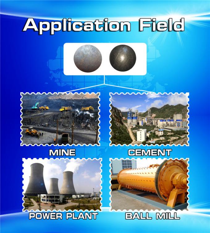 40mm 60Mn steel rolling steel balls , Ball Mill forged steel grinding balls