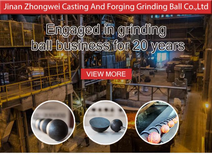 Cast Iron Mining 62 HRC High Chrome Grinding Media Balls